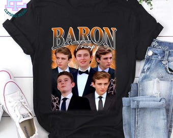 Barron Trump Retro Vintage T-shirt, Barron Trump Tee, Barron Trump ...