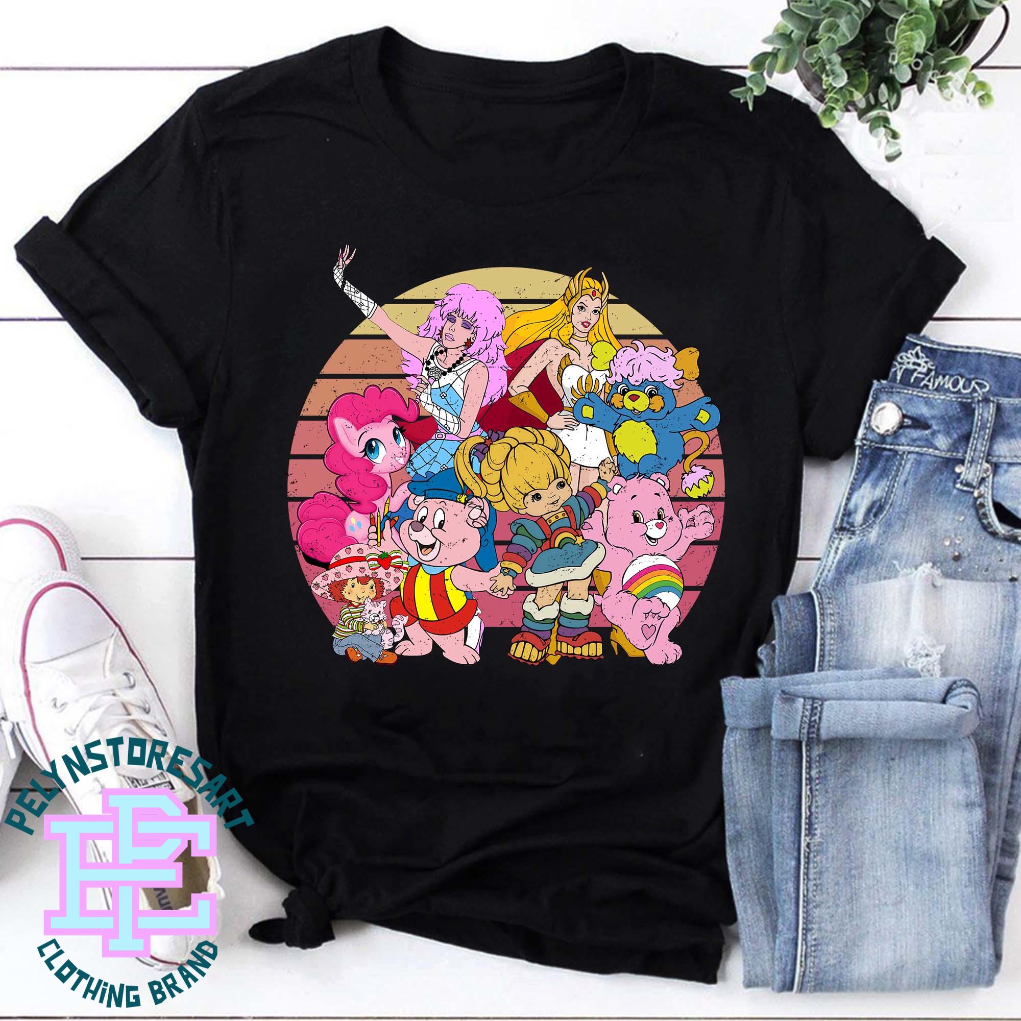 80s Cartoons Vintage Tshirt, Friends 80S Cartoon T-shirt, Cartoon Friends Nostalgia Shirt ...