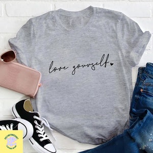 Love Yourself T-shirt, Self Care Shirt, Self Love Vintage Shirt, Motivational Shirt, Love Shirt ...