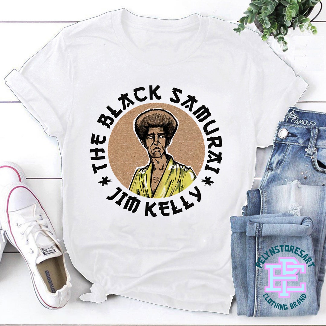 Jim Kelly T-shirt, Black Samurai Shirt, Enter the Dragon Vintage Shirt ...