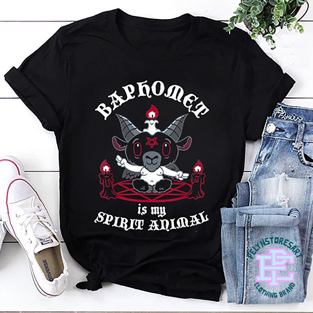 Baphomet is My Spirit Animal T-shirt, Baphomet Shirt, Baphomet Vintage ...