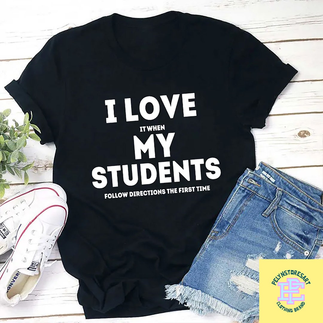 I Love My Students T-shirt, Funny Teacher Shirt, Teacher Life Vintage ...