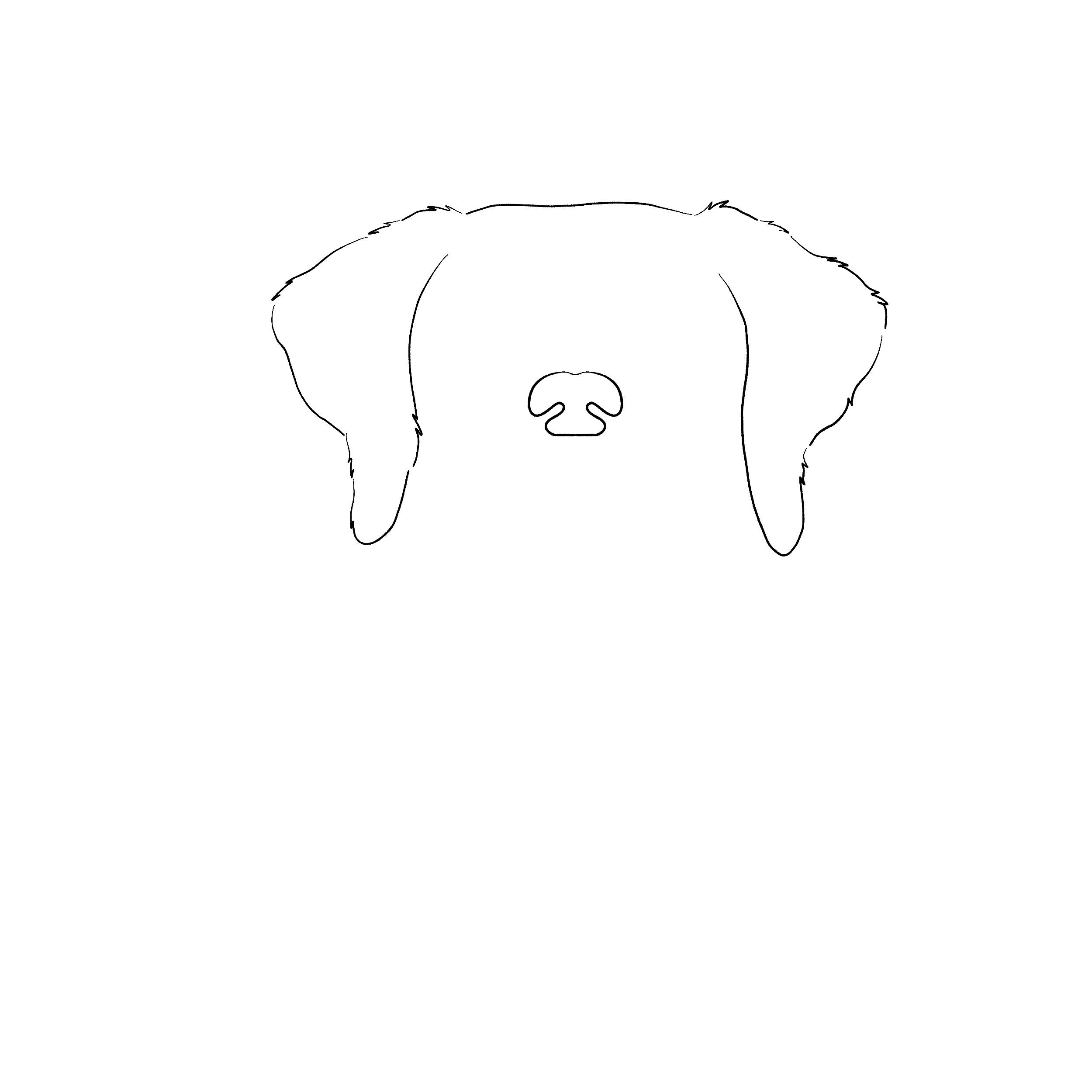 Custom Pet Ear Outline Portrait - Etsy