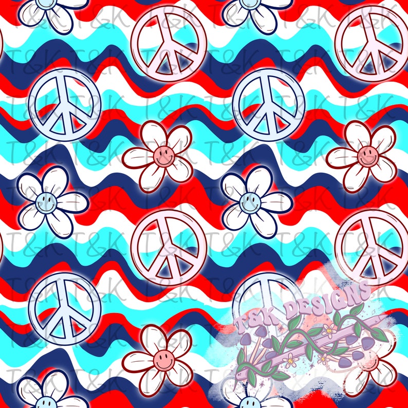 Red | White | Blue | Seamless | Png | Patriotic | Digital Download | U ...