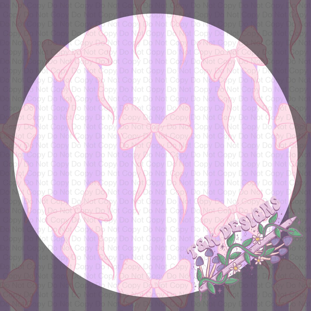 Stripped Bow Seamless | Png | Digital Download | Pattern - Etsy