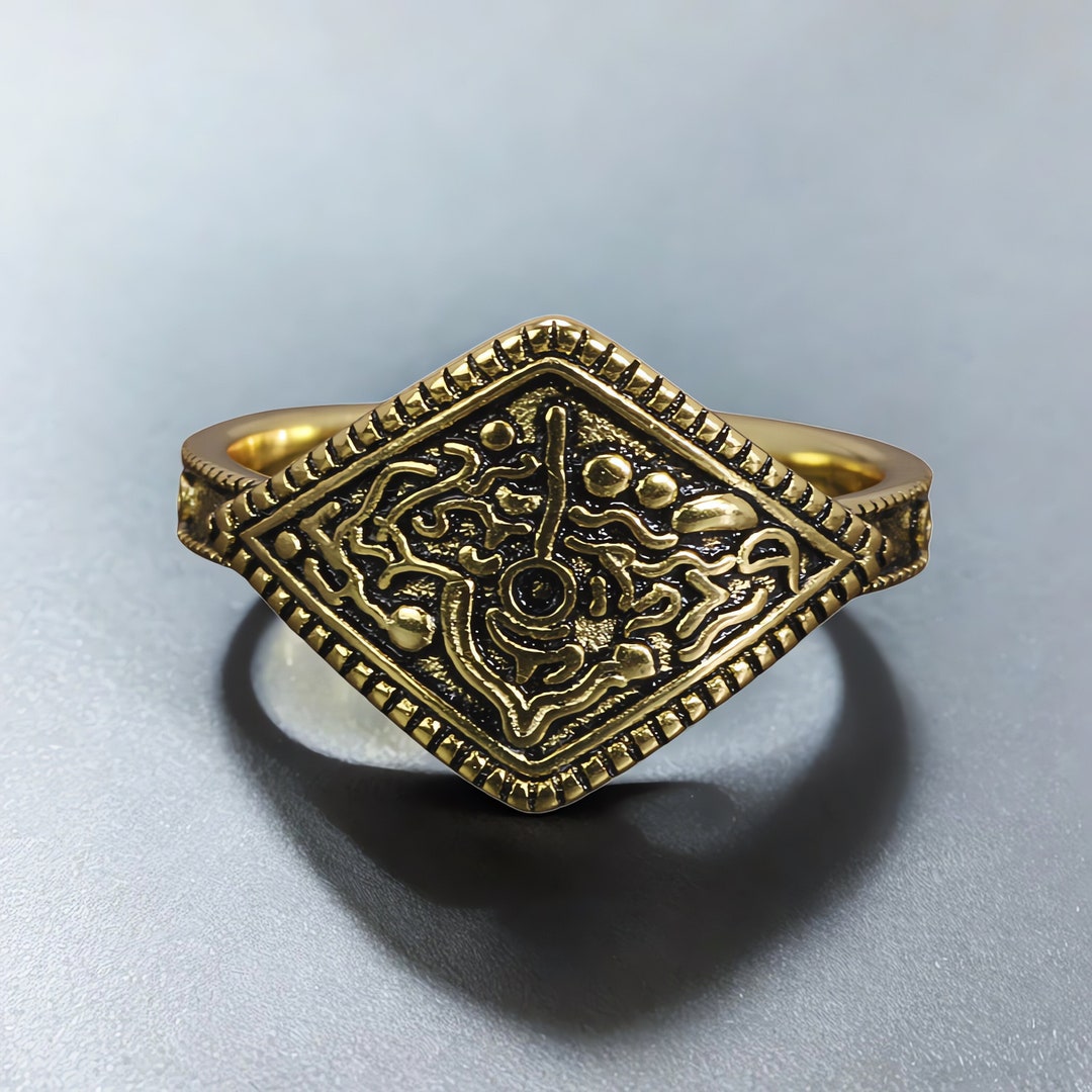 Dark Souls Ring of Favor & Protection Sterling Silver Ring Gold ...