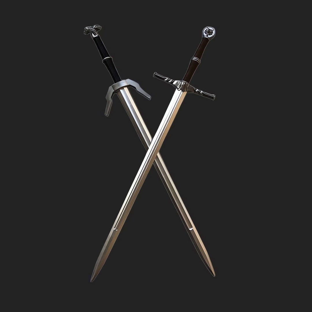 The Witcher 3 Wild Hunt Swords Geralt of Rivia Cosplay - Etsy New Zealand