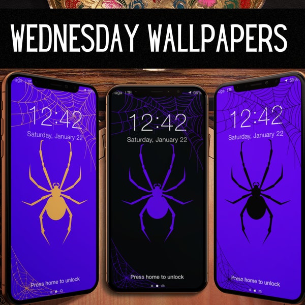 Wednesday Wallpaper - Etsy