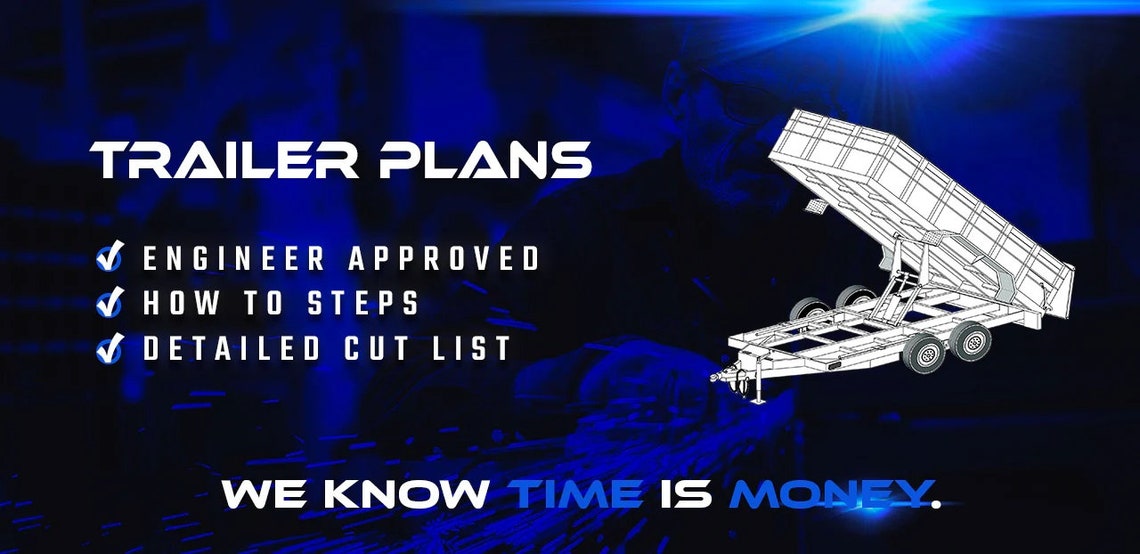 DIY 3.5K Aluminum Bolt Together Trailer Blueprint Master Plan 10AL 5' X ...