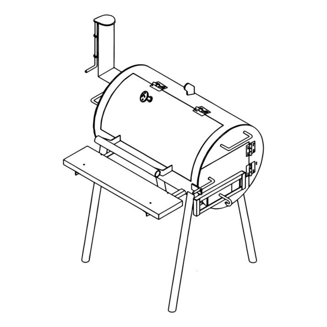 DIY Pit & Grill Blueprint Master Plan 1304 - Etsy