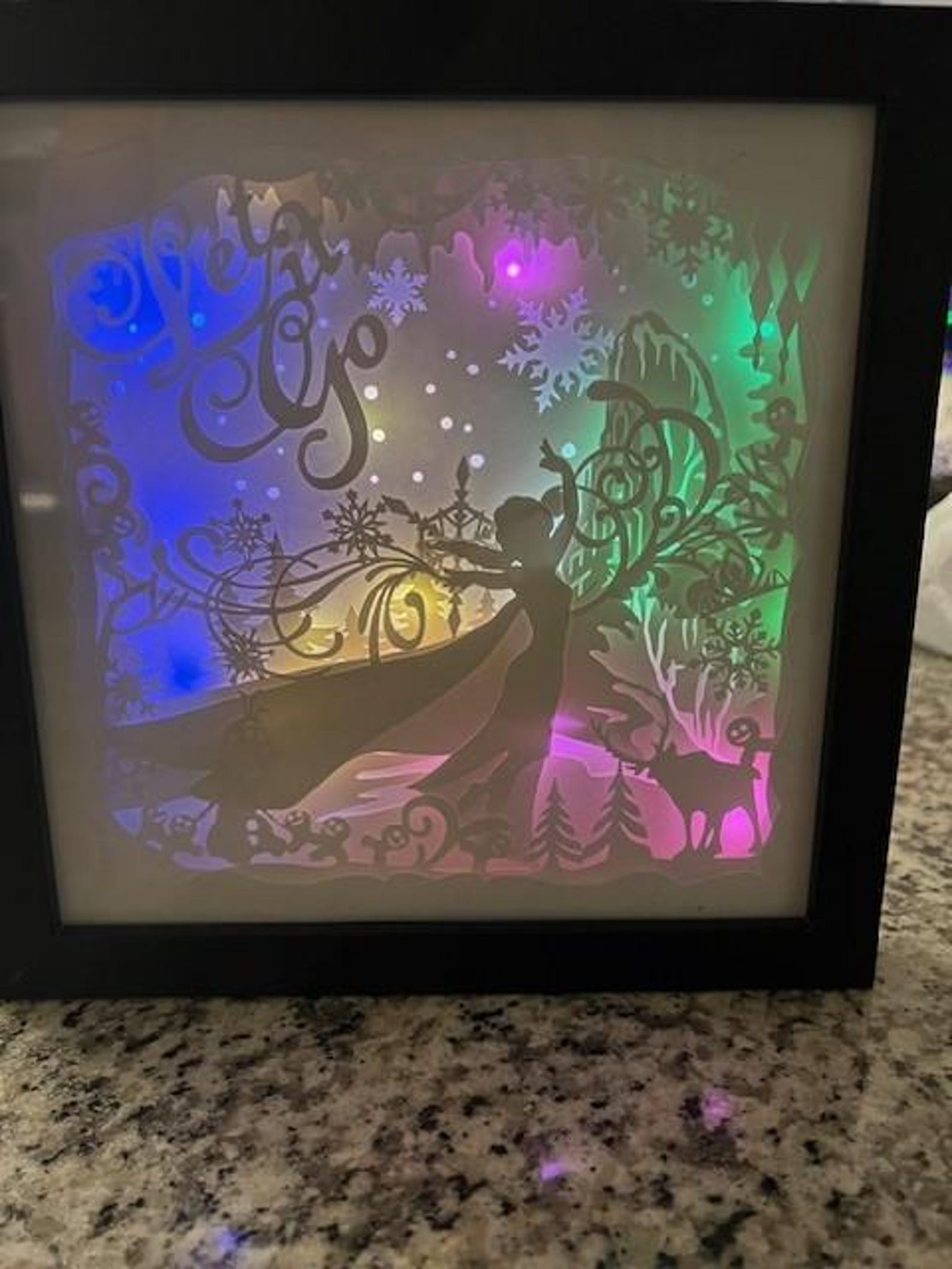 Princess Lighted Shadow Box - Etsy