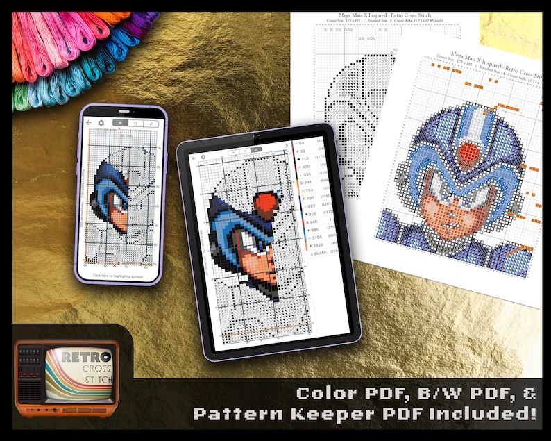 Super Metroid Inspired - Metroid Cross Stitch Pattern | Geeky Crafting ...