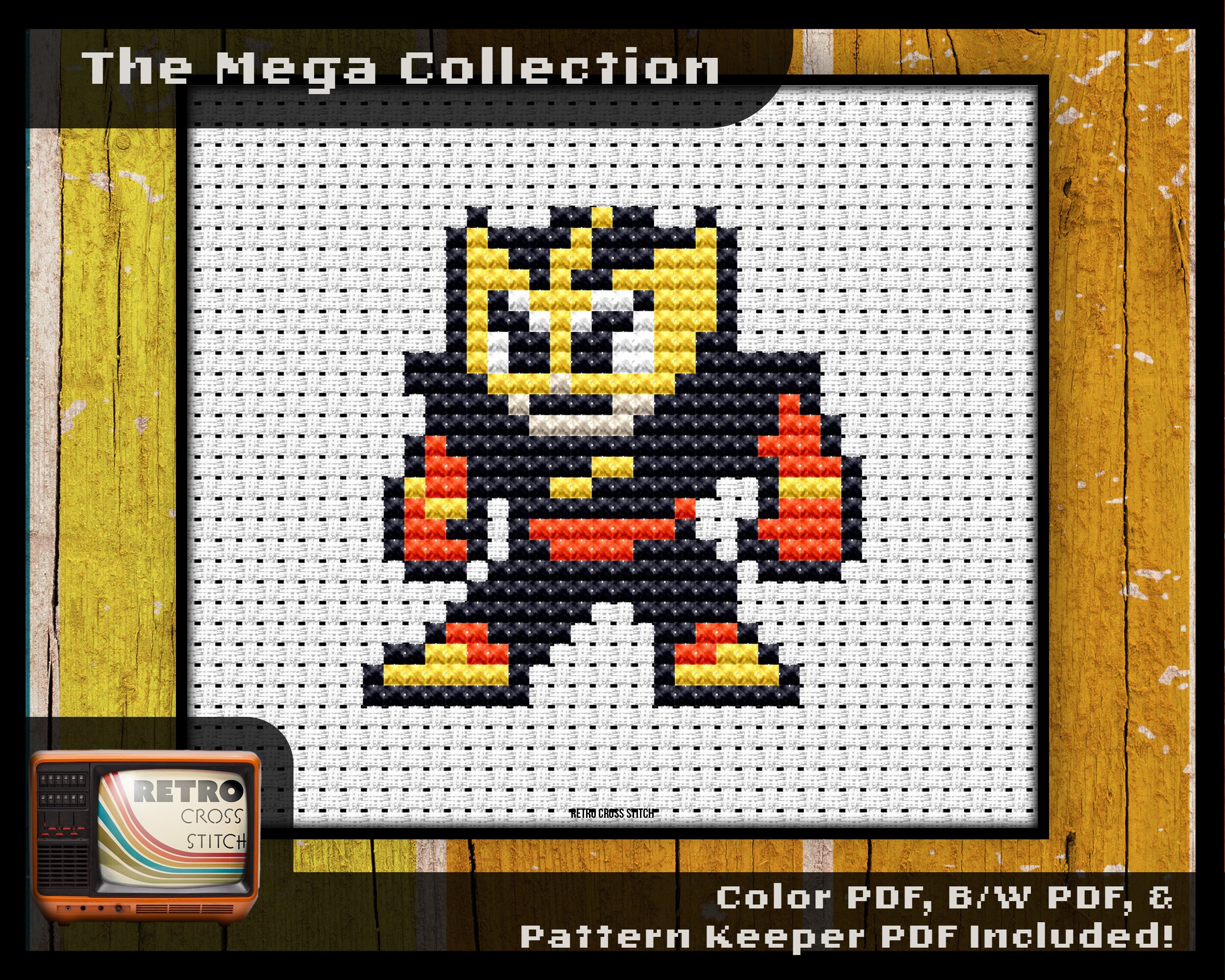 Mega Man 1 Inspired Elec Man Cross Stitch | DIY Nerdy Home Décor ...