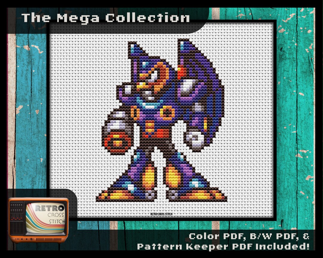 Mega Man X 1 Inspired - Storm Eagle Cross Stitch Pattern | Crafting for ...