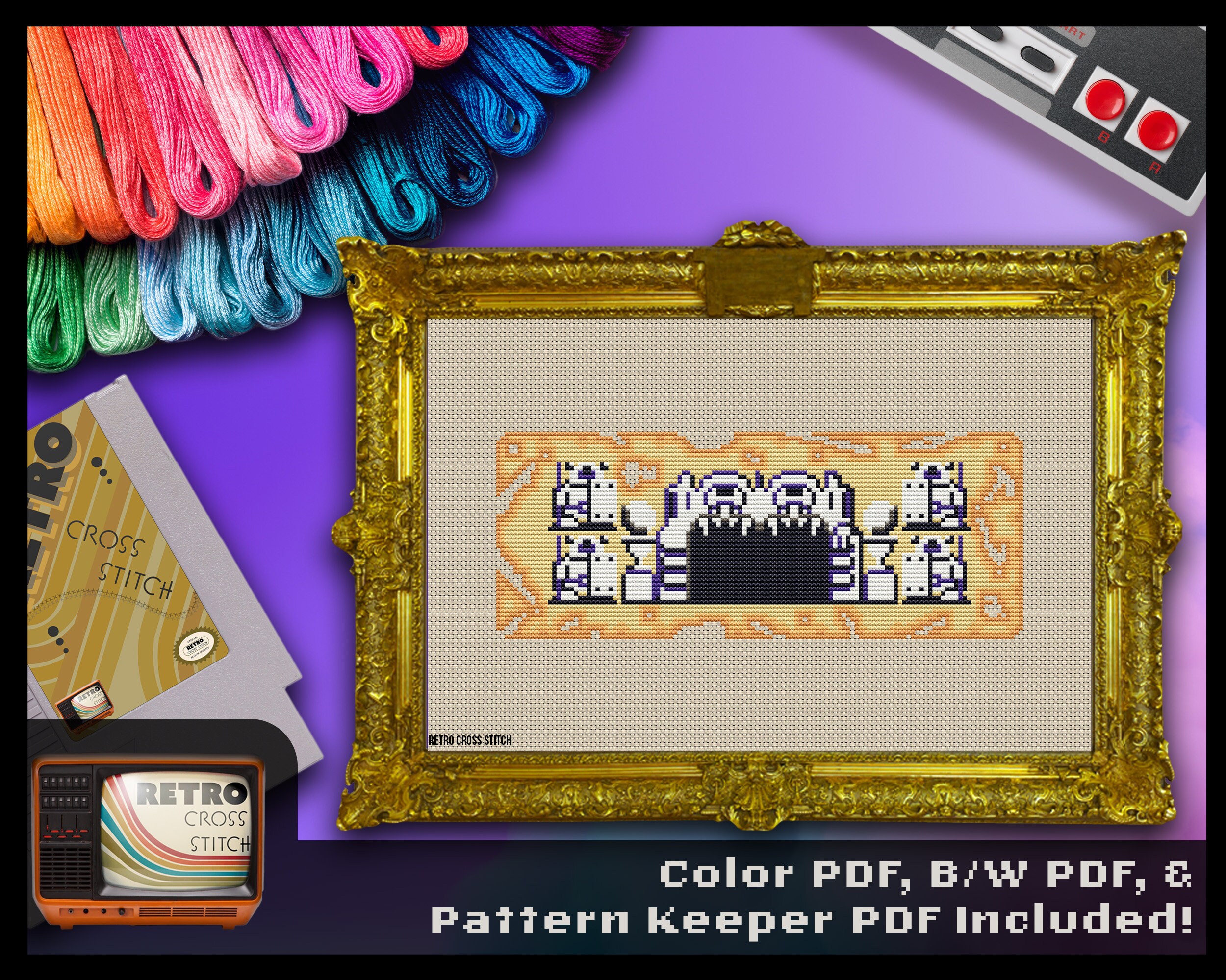 Zelda Inspired Dungeon Entrance Mega Pack Cross Stitch Pattern | Geeky ...