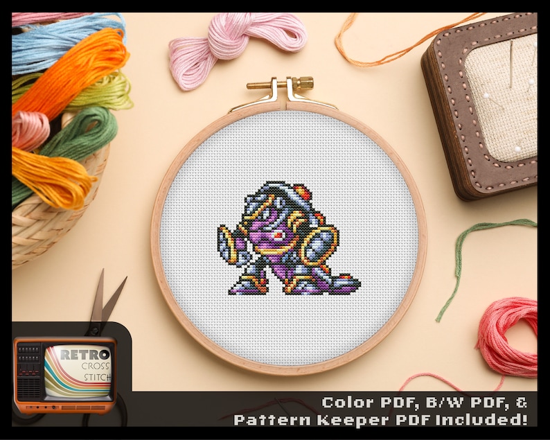 Mega Man X 1 Inspired - Boss Mega Pack Cross Stitch Pattern | Crafting ...