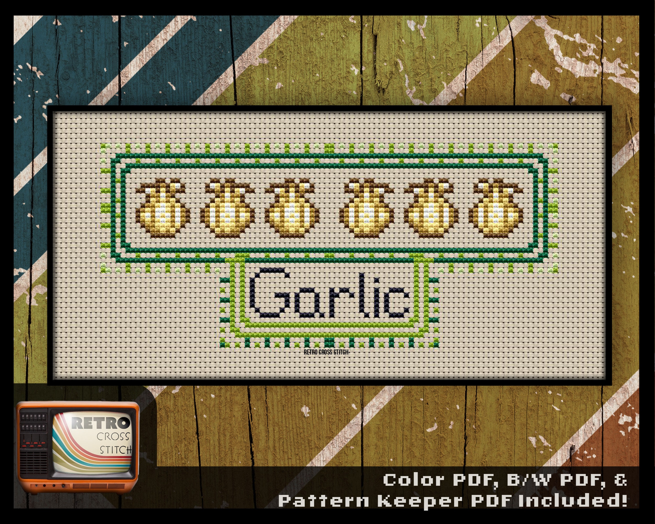 Stardew Valley Inspired Garlic Cross Stitch Pattern | DIY Nerdy Home ...