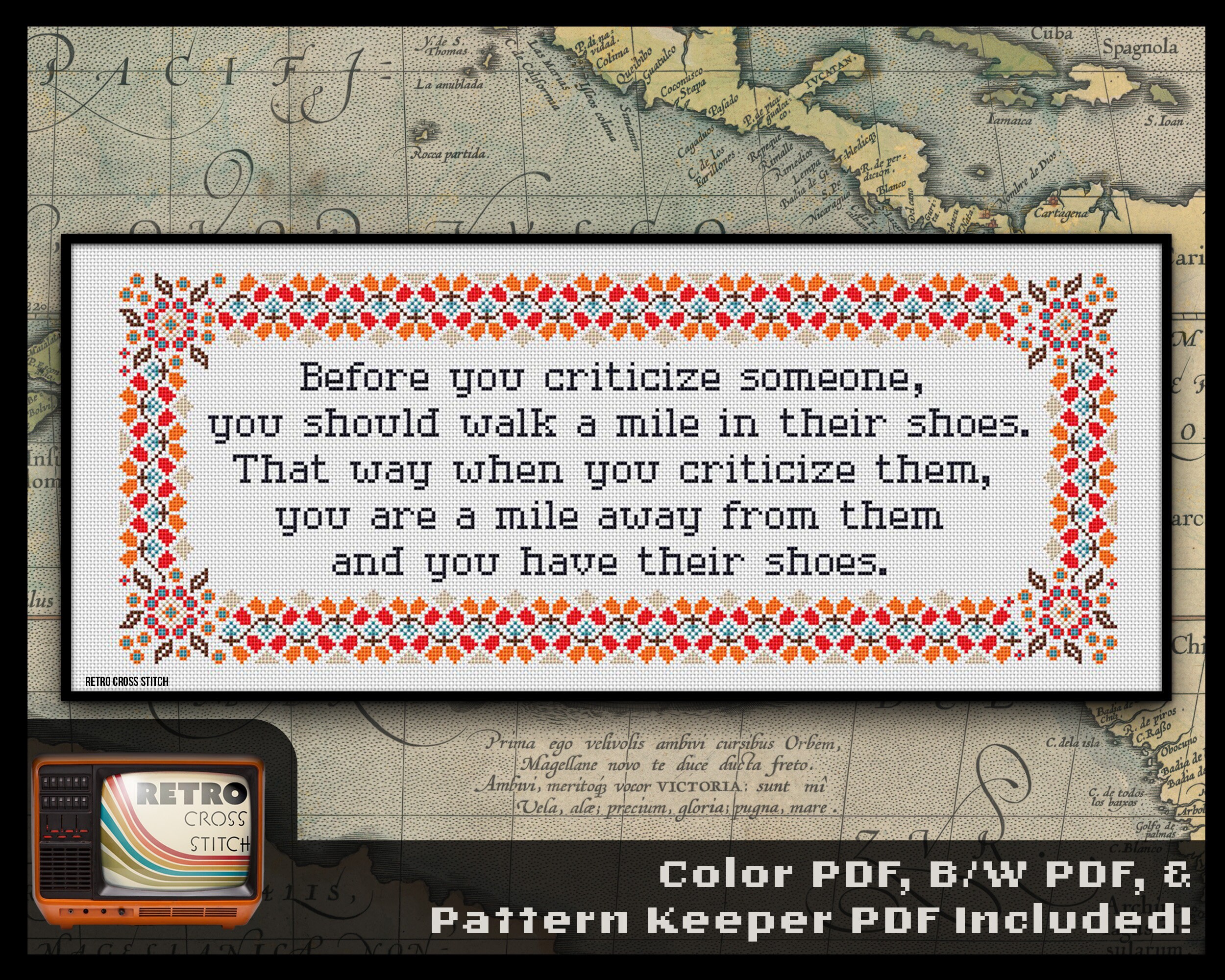 Jack Handy Quote Before You Criticize Cross Stitch Pattern DIY Funny ... Jack Handy Quote Before You Criticize Cross Stitch Pattern DIY Funny ...