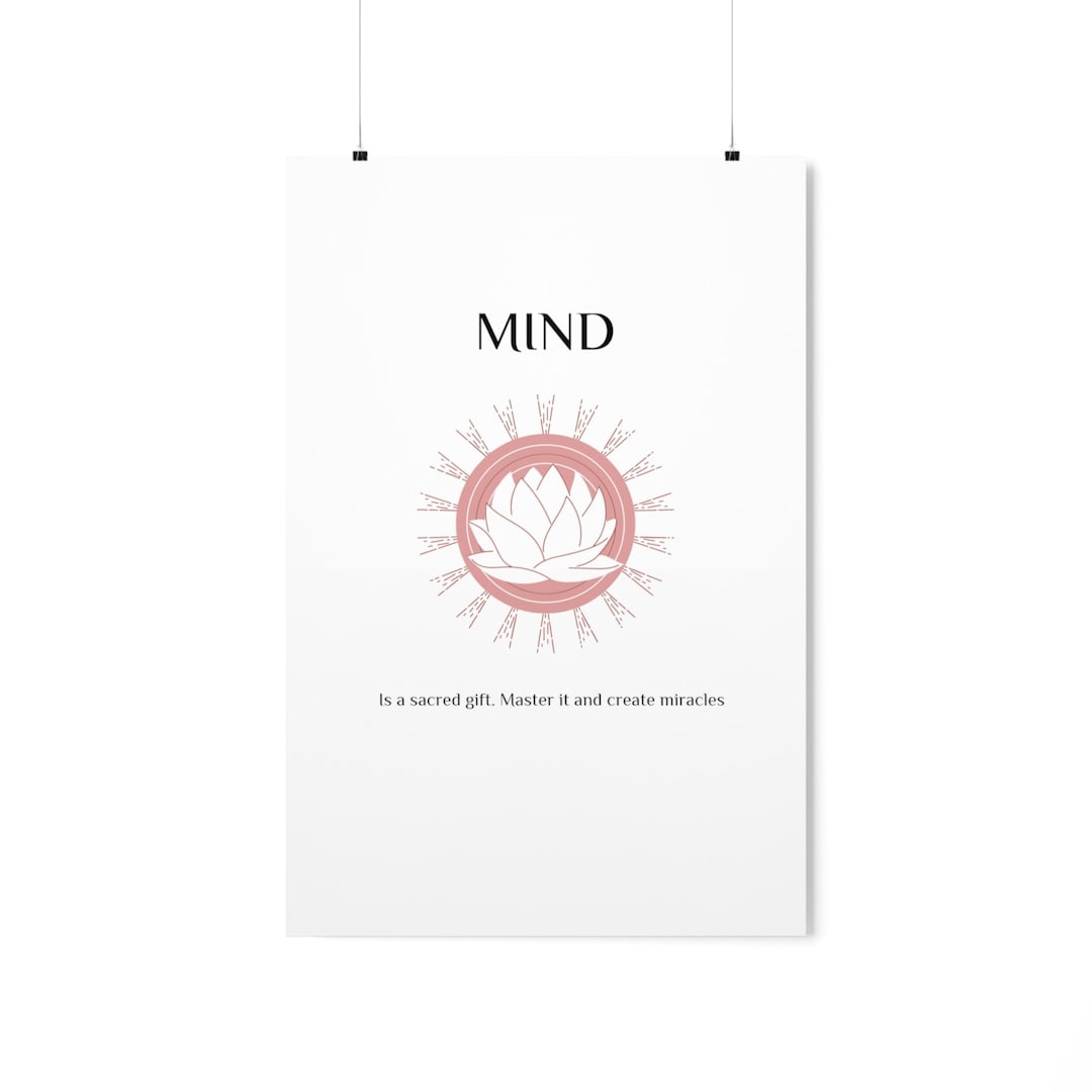 Mental Health Poster, Inspirational Wall Art, Supportive Gift ...