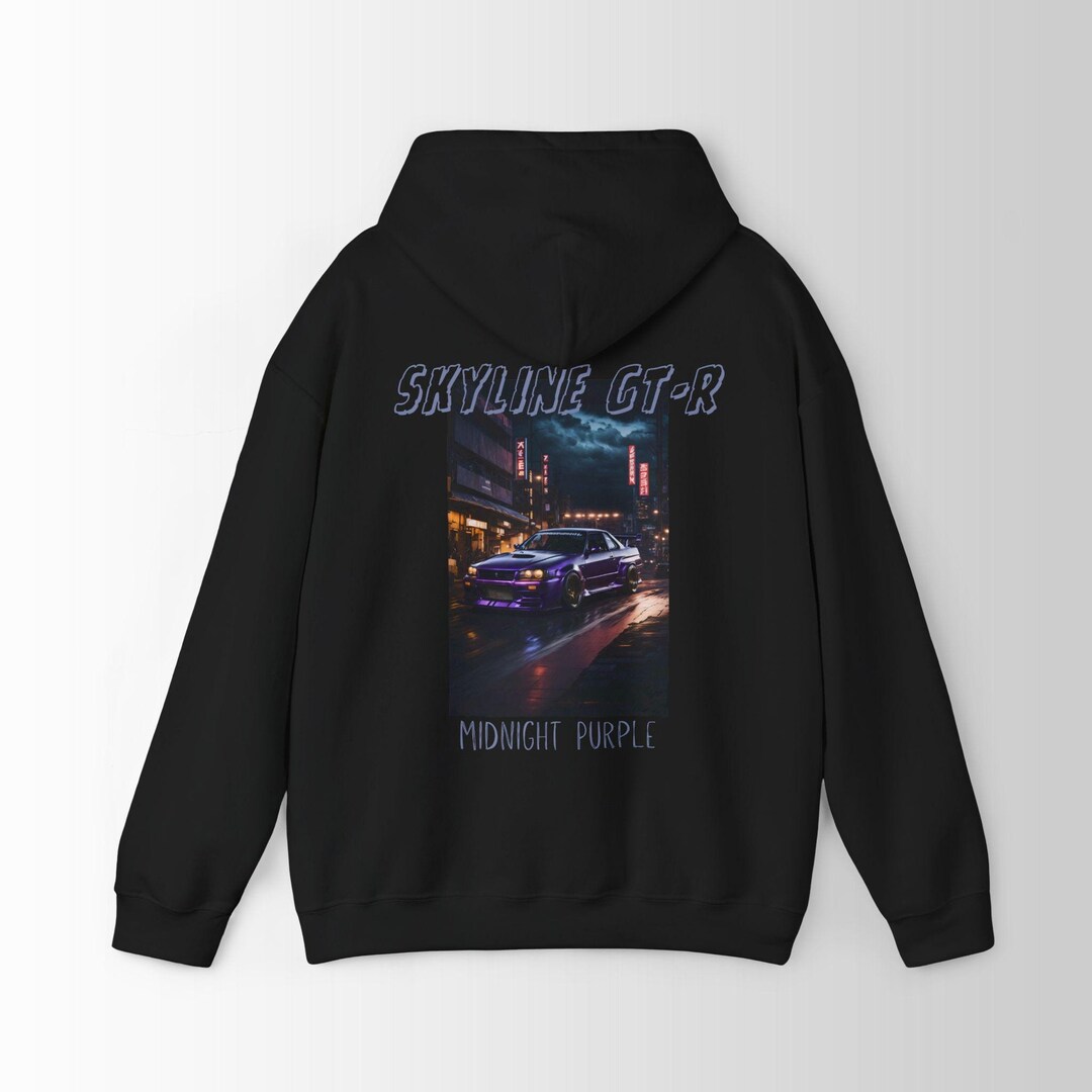 Nissan Skyline Midnight Purple Hoodie, Nissan Skyline GTR, R 34 ...