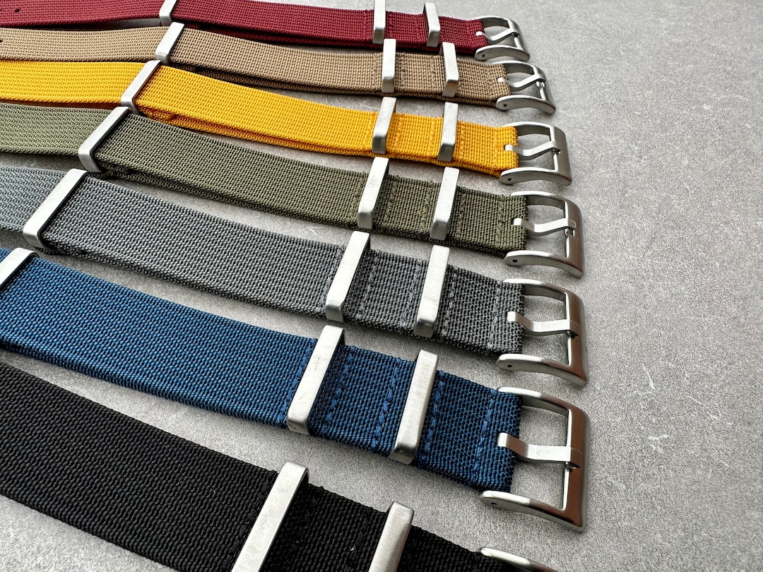 Premium Ribbed Nylon NATO Watch Strap 18mm 20mm 22mm - Etsy UK