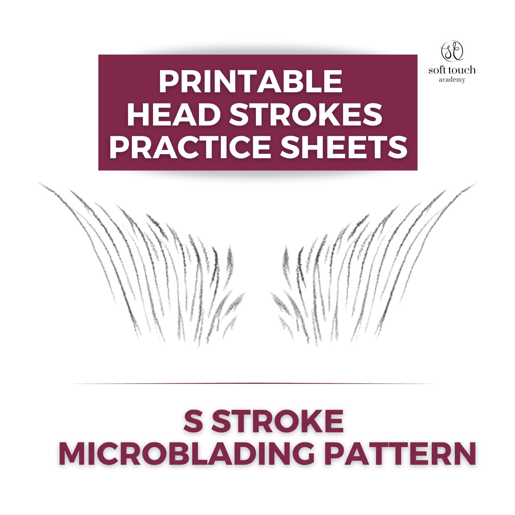 Microblading Stroke Pattern Template Microblading Head Stroke Patterns