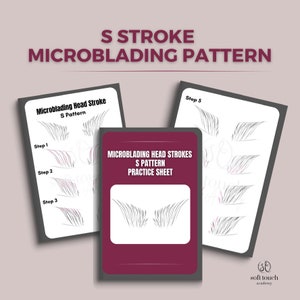 Microblading Head Stroke Patterns Step-by-step | Microblading Stroke ...