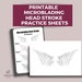 Microblading Stroke Pattern Template, Microblading Head Stroke Patterns ...