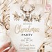 Editable Neutral Boho Christmas Party Invitation Christmas Party Invite ...