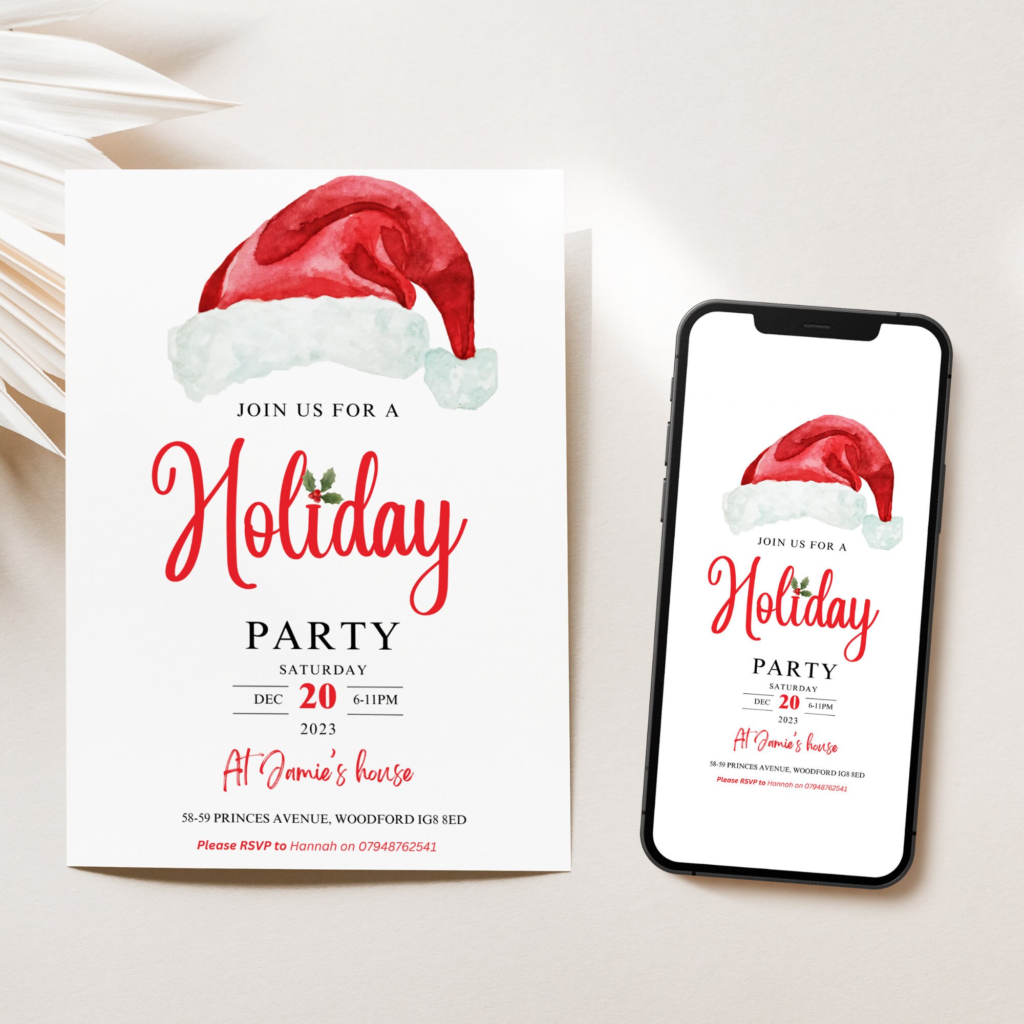 Editable Christmas Party Invitation Christmas Party Invite - Etsy