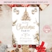 Editable Neutral Boho Christmas Party Invitation Christmas Party Invite ...