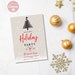 Editable Neutral Holiday Party Invitation Christmas Party Invite ...