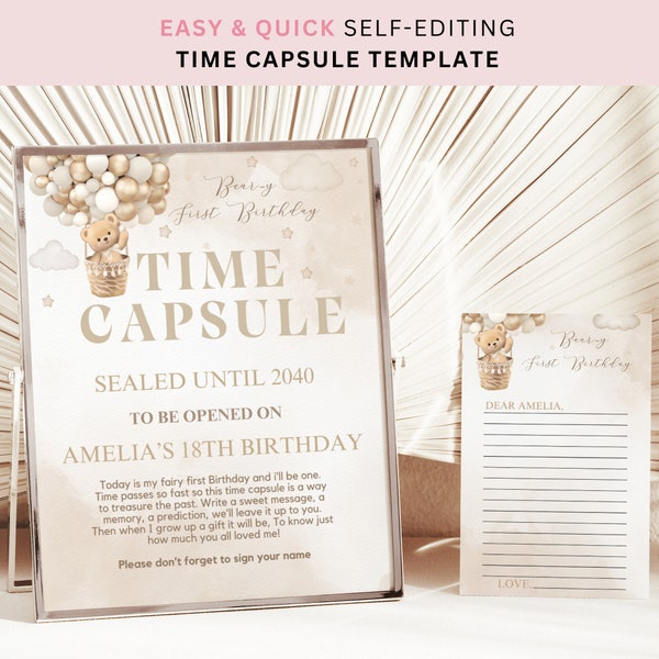 1st Birthday Time Capsule Box - Etsy