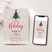 Editable Neutral Holiday Party Invitation Christmas Party Invite ...