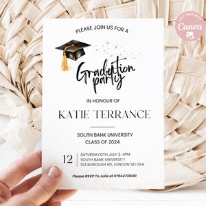Editable Graduation Party Invitation Class of 2024 Graduation ...
