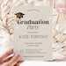 Editable Beige Graduation Party Invitation Class of 2024 Graduation ...