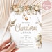 Editable Neutral Boho Christmas Party Invitation Christmas Party Invite ...