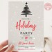 Editable Neutral Holiday Party Invitation Christmas Party Invite ...