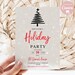 Editable Neutral Holiday Party Invitation Christmas Party Invite ...