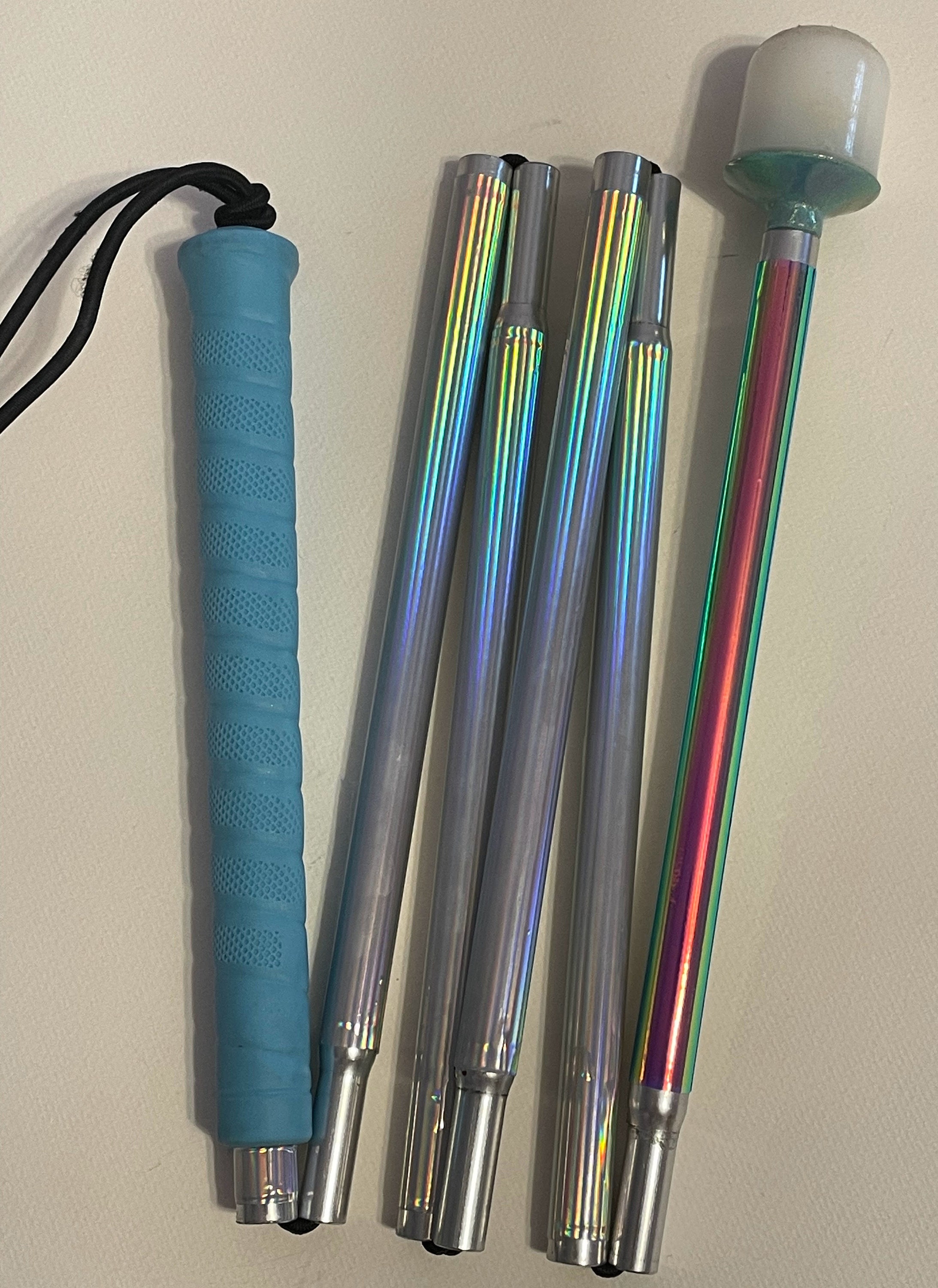 Custom Holographic White Cane see Description for Ordering Details - Etsy