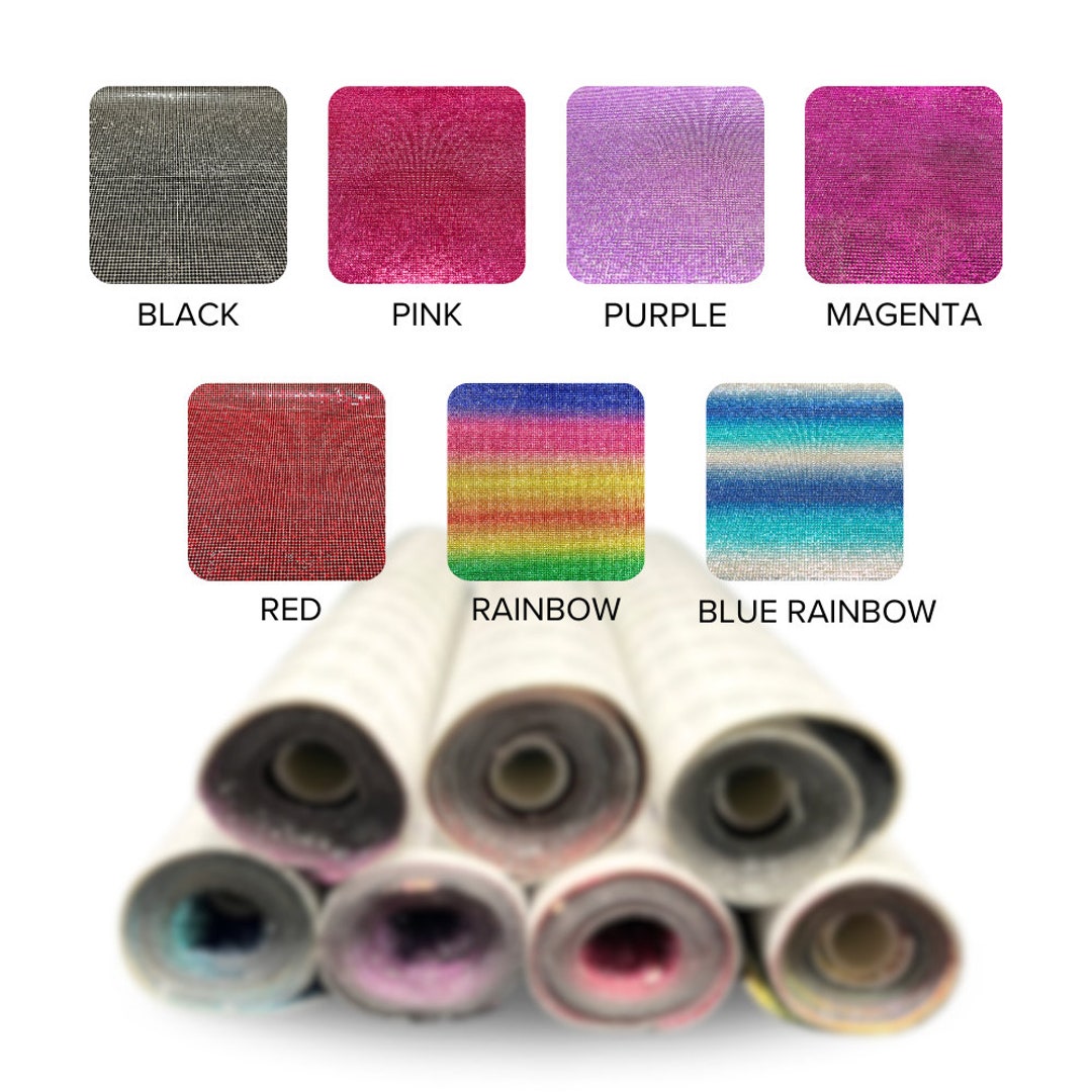 Bling Rhinestone Self Adhesive Vinyl Roll for Crafting, Bedazzle ...
