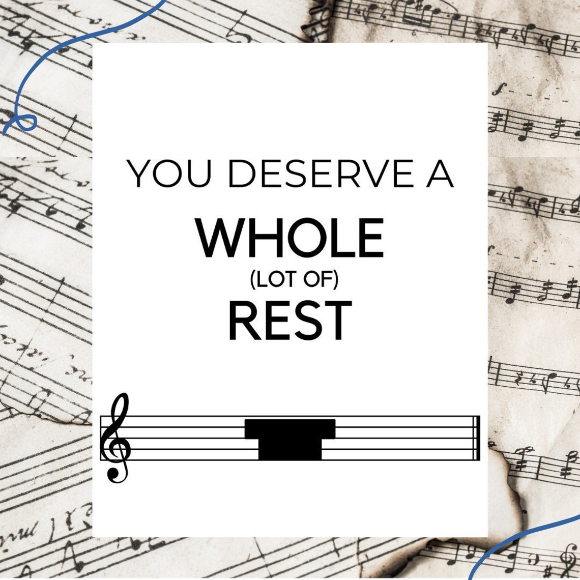 Funny Music Thank You Card / Tag--digital Download - Etsy