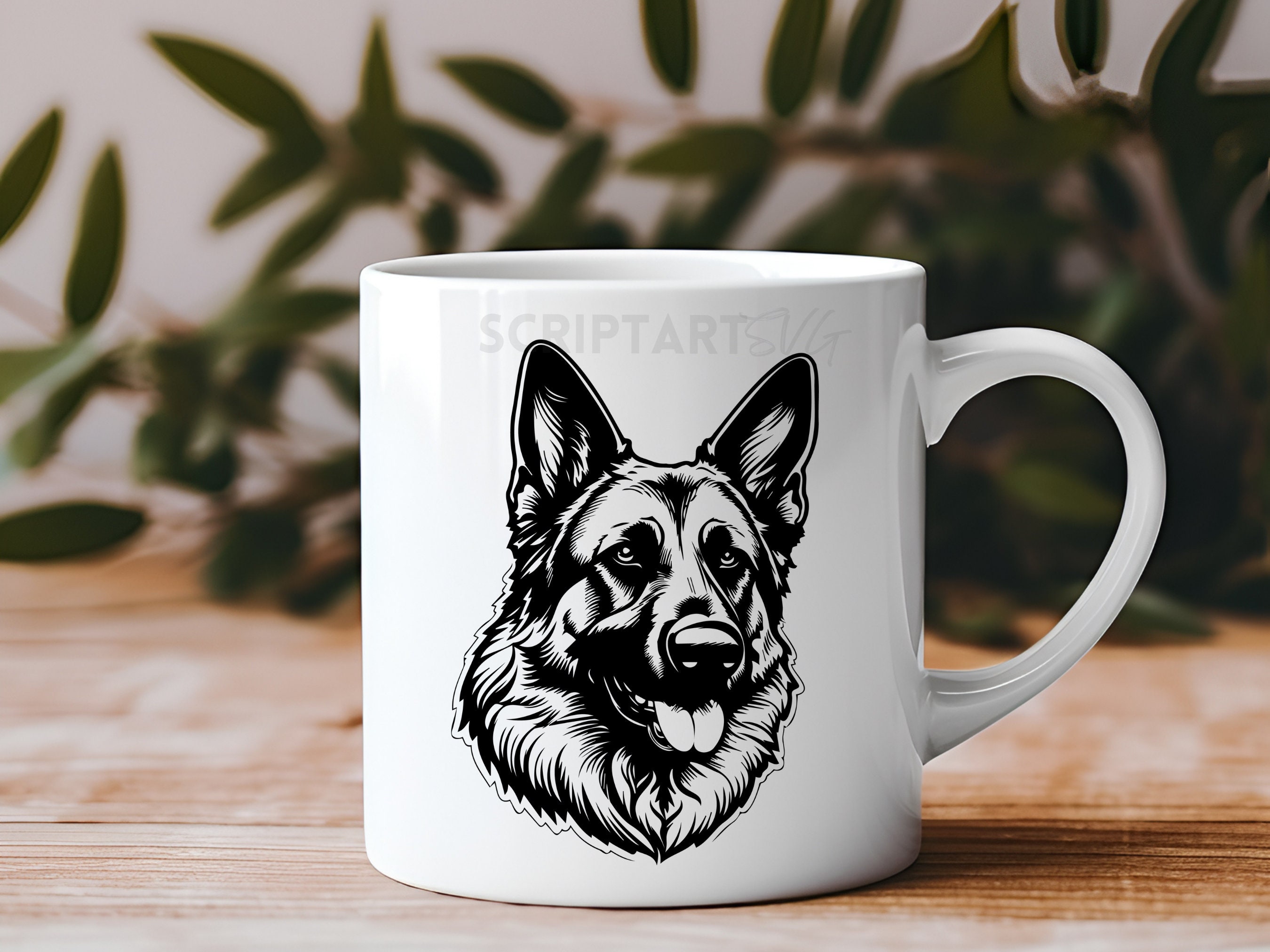 German Shepherd SVG File Silhouette German Shepherd Profile Vector ...