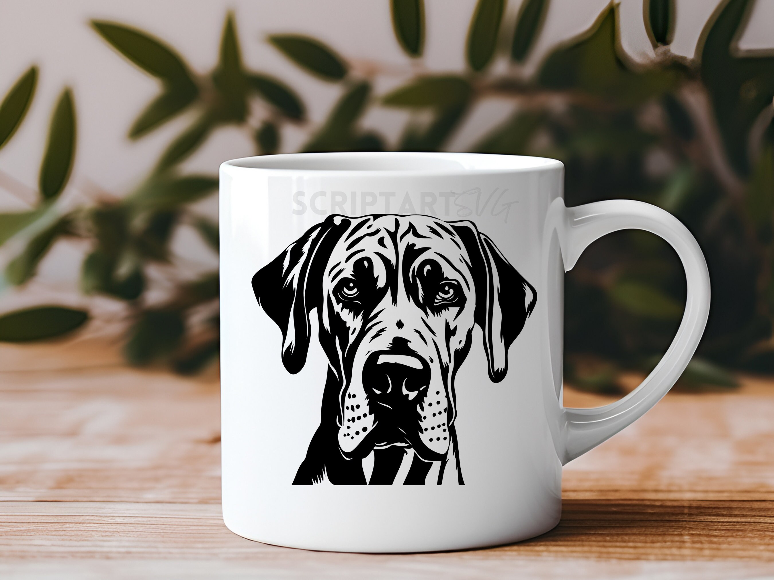 Great Dane SVG File Silhouette Great Dane Profile Vector Images Clipart ...