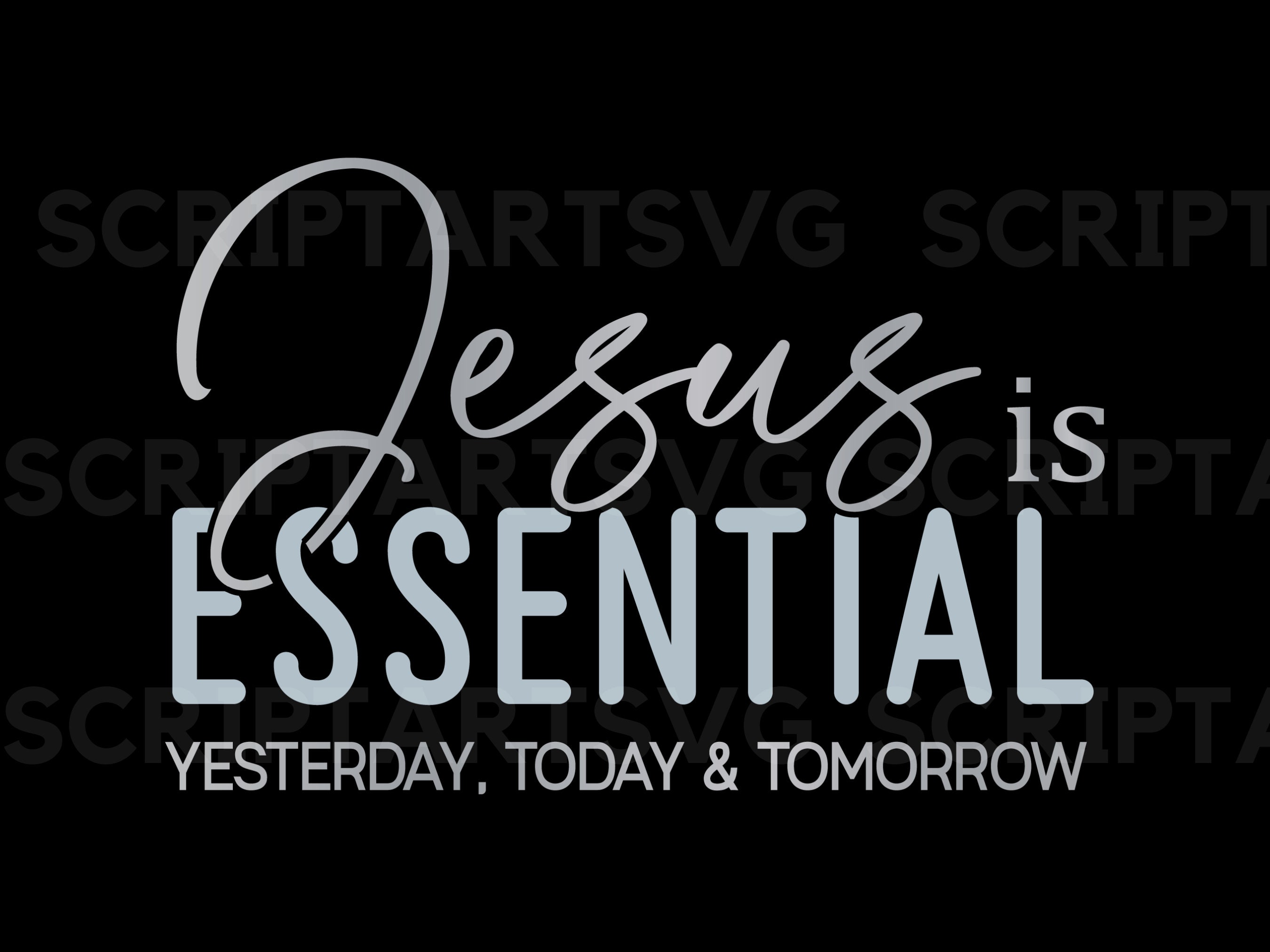 Jesus is Essential SVG, Christian Svg, Religious Svg, Faith Svg, Jesus ...