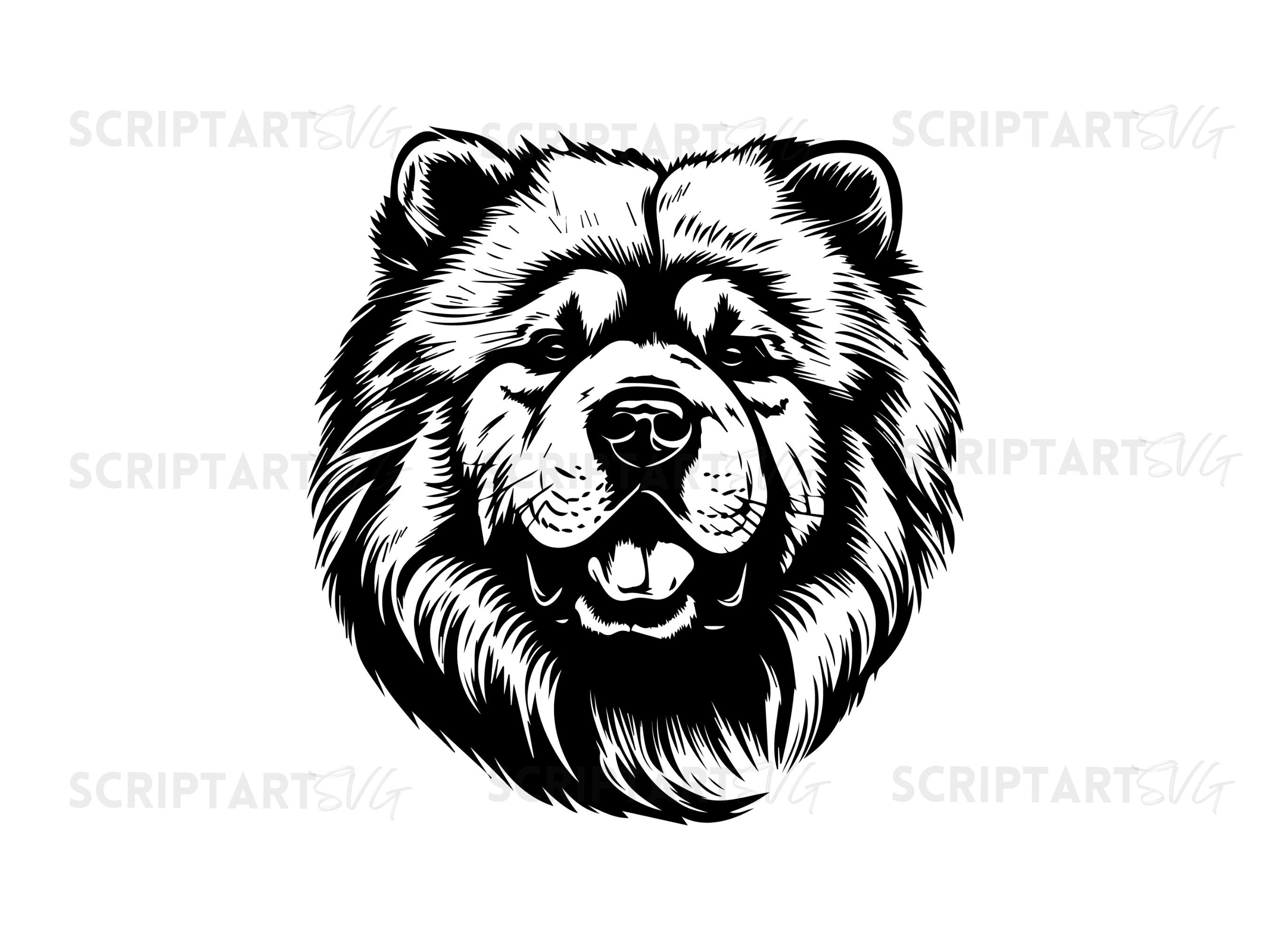 Chow Chow SVG File Silhouette Chow Chow Profile Vector Images Clipart ...