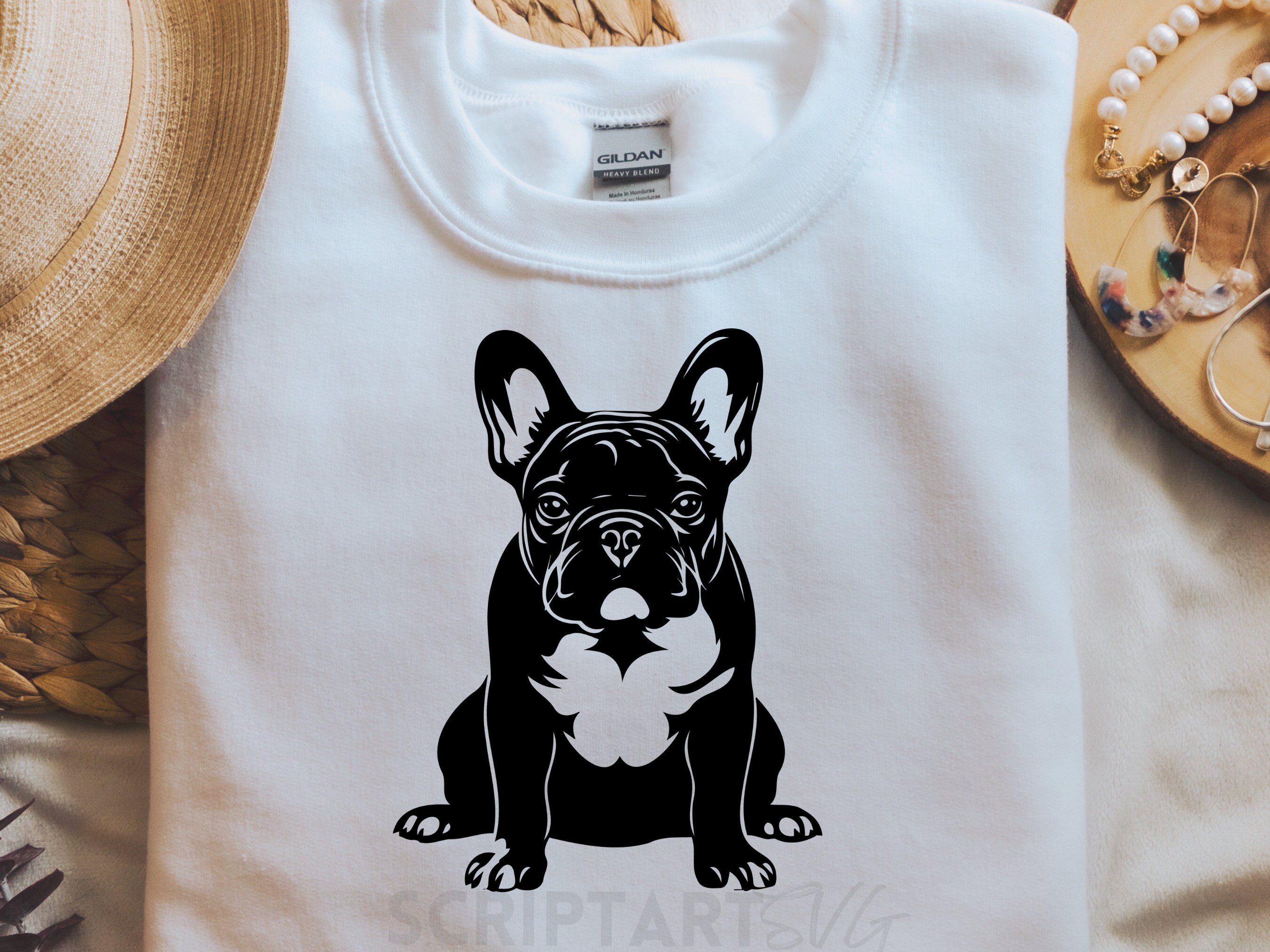 French Bulldog SVG File Silhouette French Bulldog Profile Vector Images ...