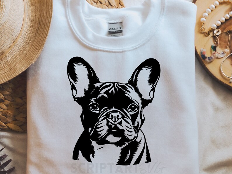 French Bulldog SVG File Silhouette French Bulldog Profile Vector Images ...