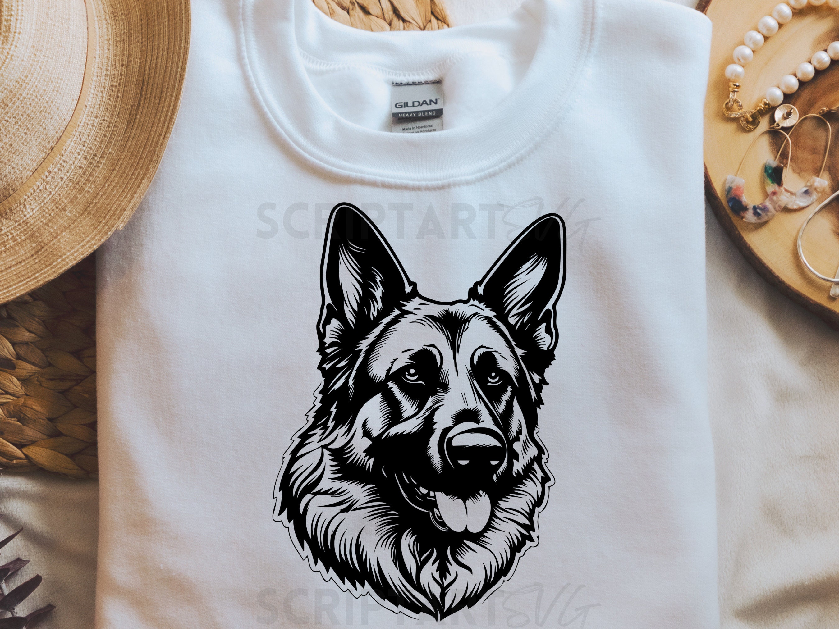 German Shepherd SVG File Silhouette German Shepherd Profile Vector ...