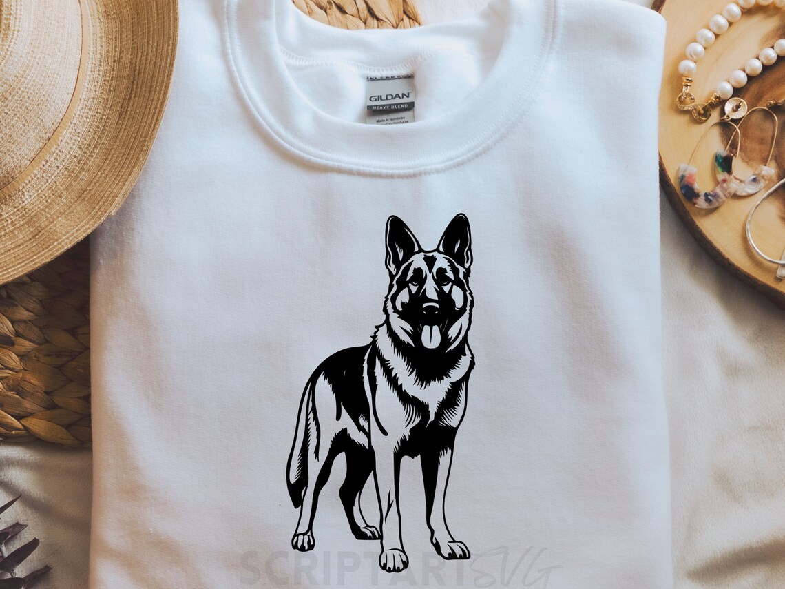 German Shepherd SVG File Silhouette German Shepherd Profile Vector ...